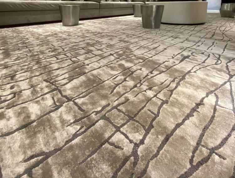 Carpets made in Tencel, Viscose, Lycell and Bamboo silk